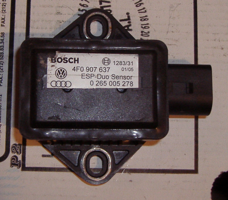 AUDI A6 C6 CZUJNIK ESP 4F0907637 0265005278 - 7099641561 - oficjalne ...