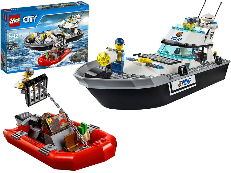 LEGO 60129 CITY POLICE Policyjna Łódź Patrolowa - 7085270496 ...