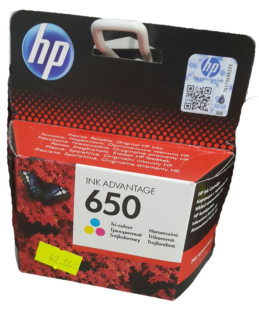 HP 650 KOLOR ORYGINALNY TUSZ do drukarki W-wa - 6846539367 - oficjalne ...