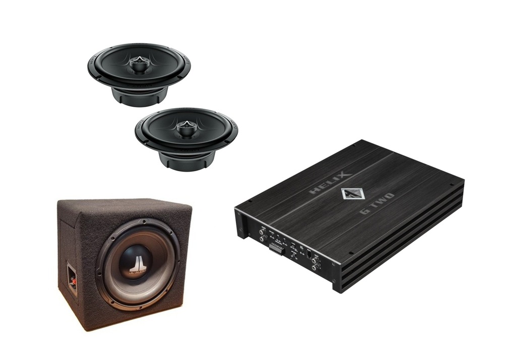 HERTZ ECX 165.5 GŁOŚNIKI + WZMACNIACZ + SKRZYNIA - 6913285317 - oficjalne archiwum Allegro