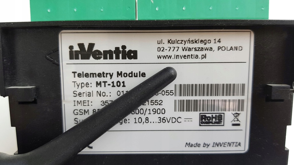 Modem sterownik Inventia. Moduł telemetryczny MT-1 - 7545593156 ...