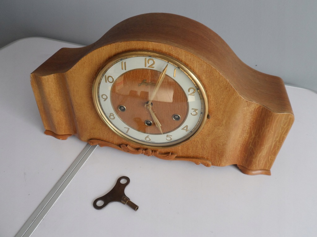 Zegar kominkowy Junghans - kwadransowy - 7648781920 - oficjalne archiwum Allegro