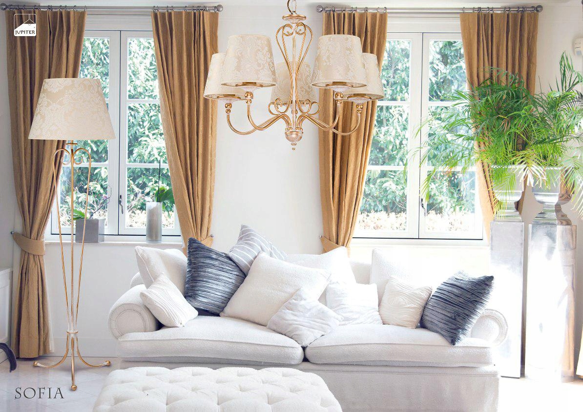 ŠTÝLOVÉ NÁSTENNÉ SVIETIDLO ABAŻUROWY SOFIA 1 SALÓN ECRIE